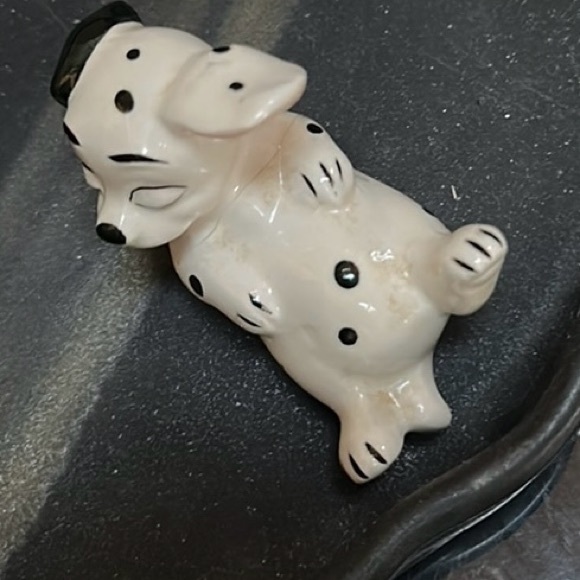 Disney | Accents | Disney Polka Dalmation Puppy Figurine Cream And ...